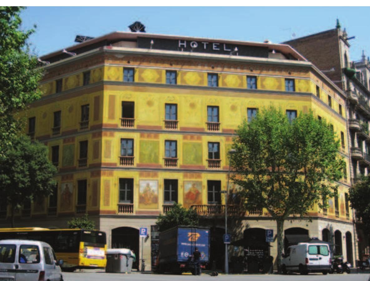Designed by cerda himself, this mixed use building with