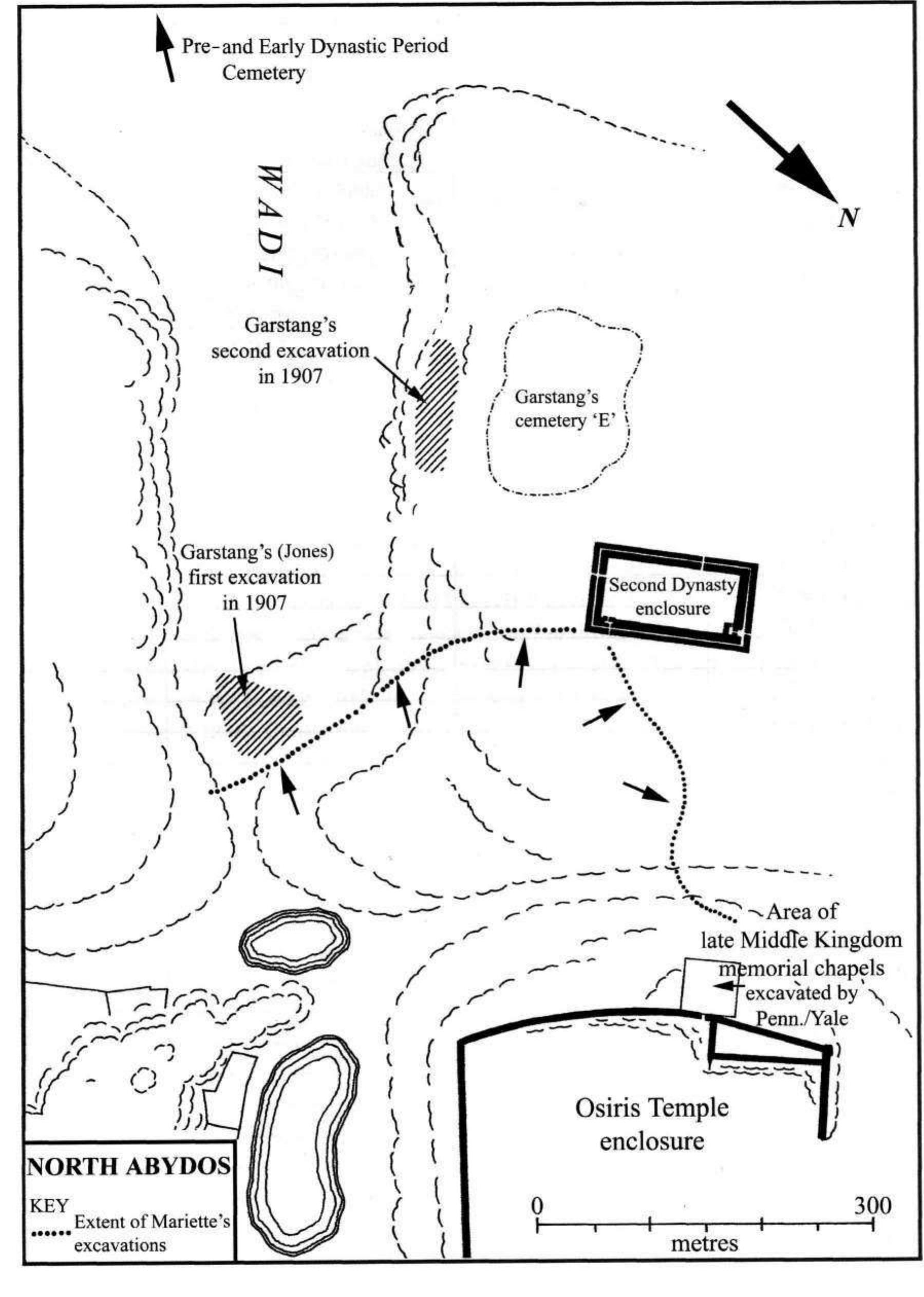 Map of north abydos (adapted from kemp/merrilees, minoan