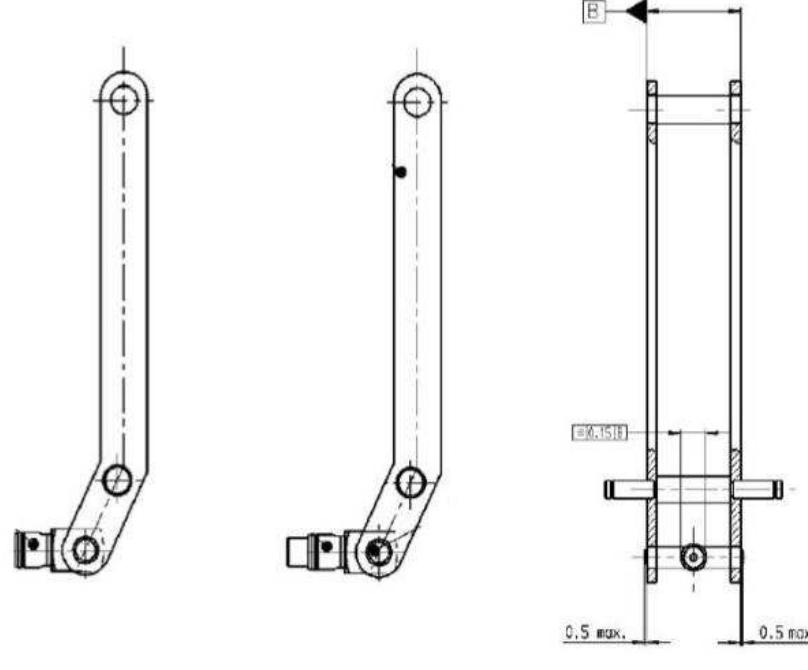 1schematic diagram of double lever 6.3. shackle lever.