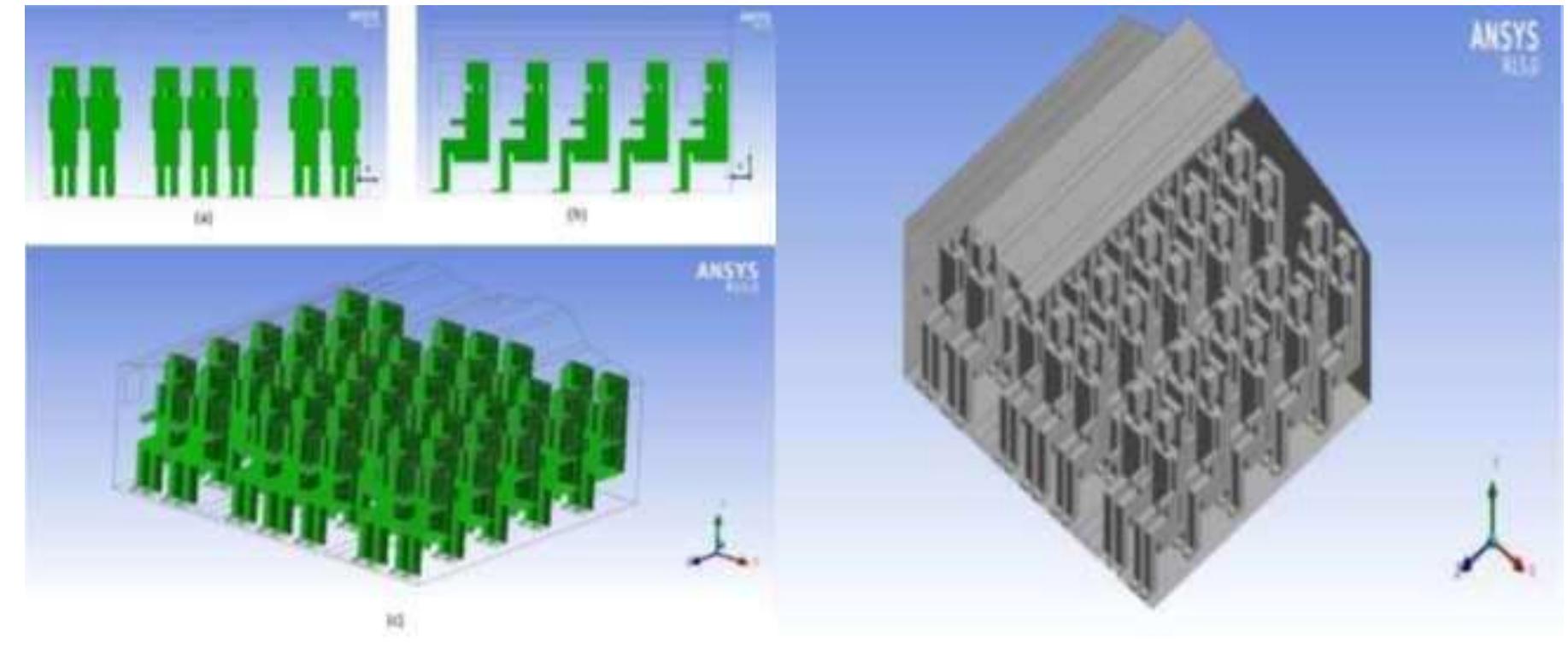 Cfd geometry model of full cabin of mixing in the center