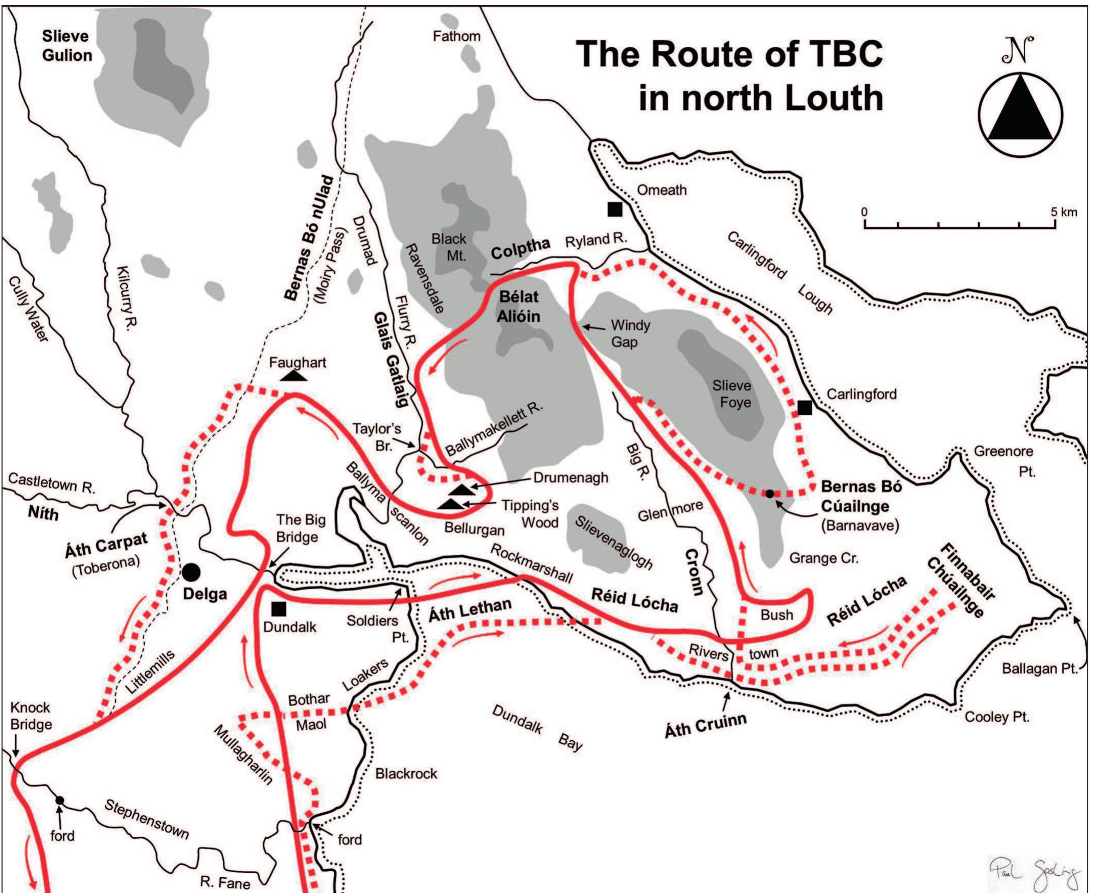 Figure 6 - from The Route of Táin Bó Cúailnge Revisited