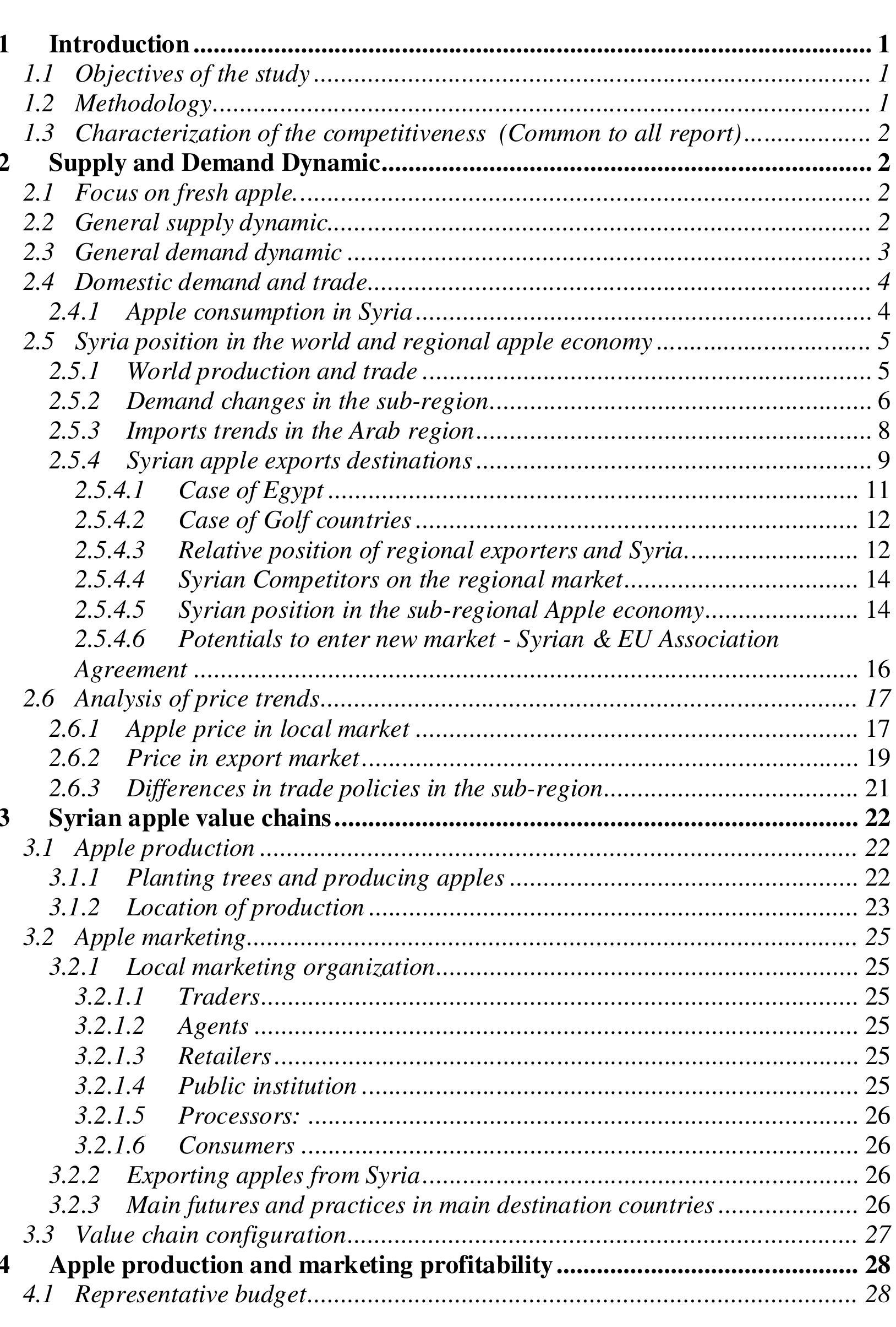 Table 1 - Apple Value Chain Analysis