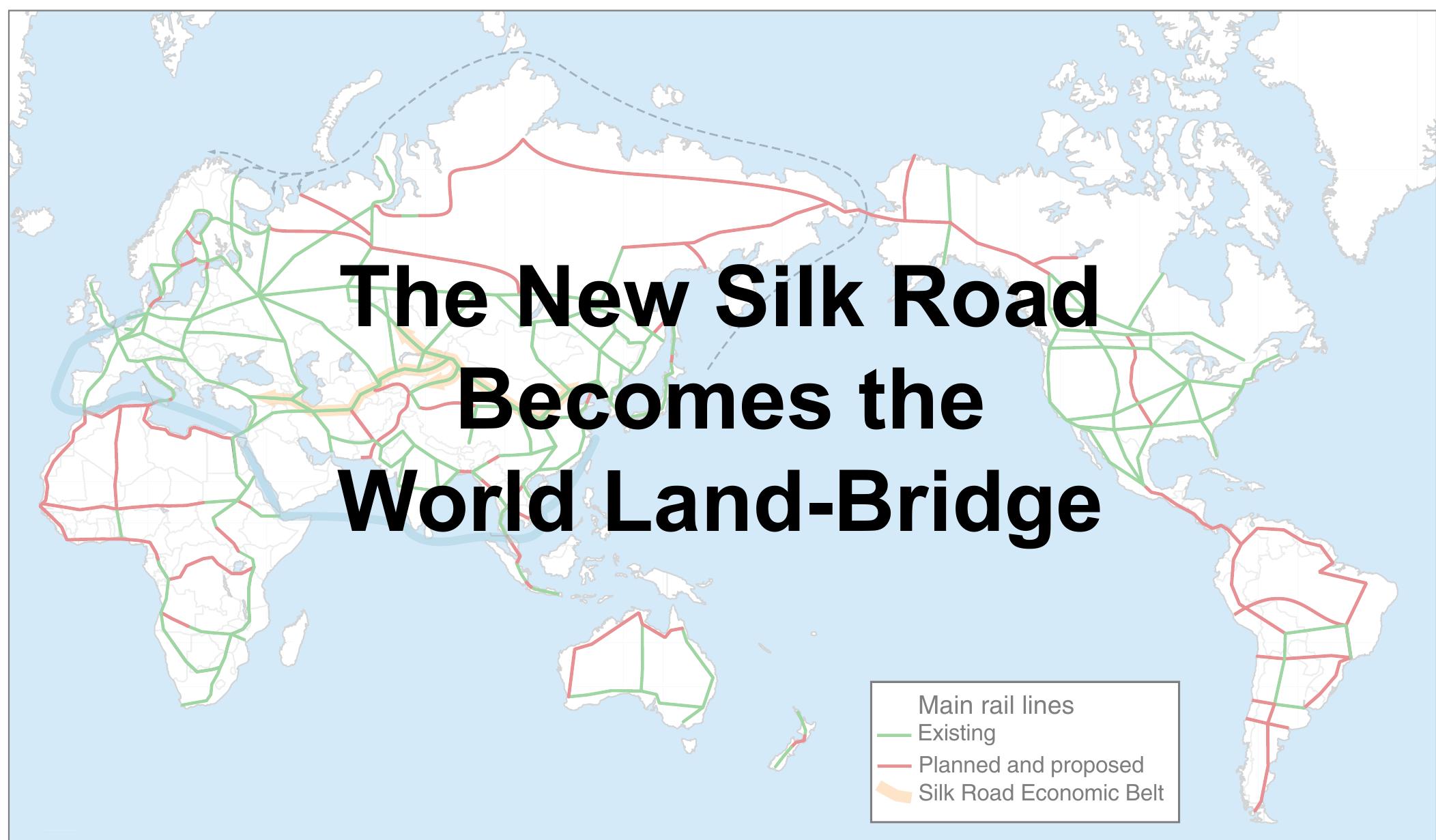 Figure 1 - The New Silk Road Becomes The World Land-Bridge