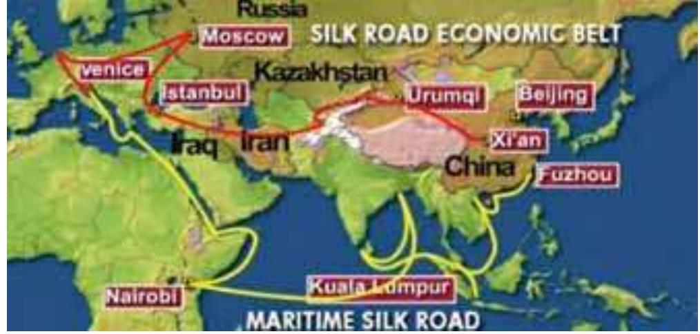 Figure 59 - The New Silk Road Becomes The World Land-Bridge