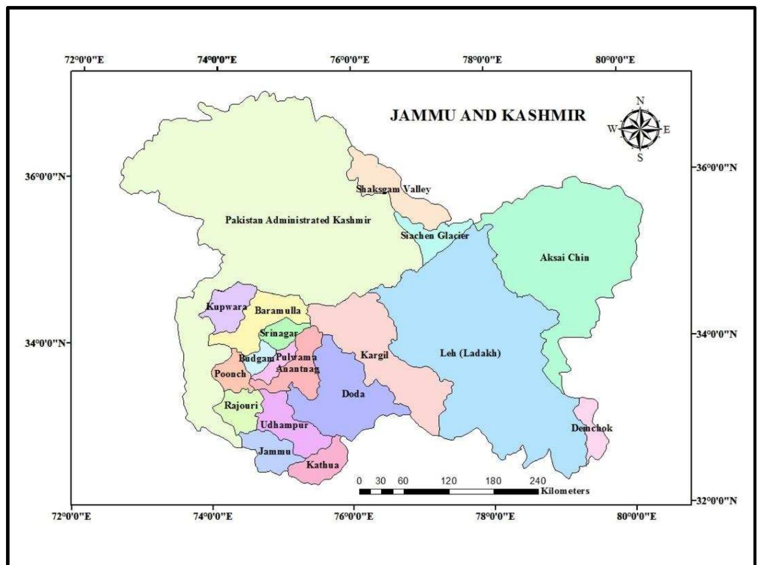 1 political map of jammu and kashmir