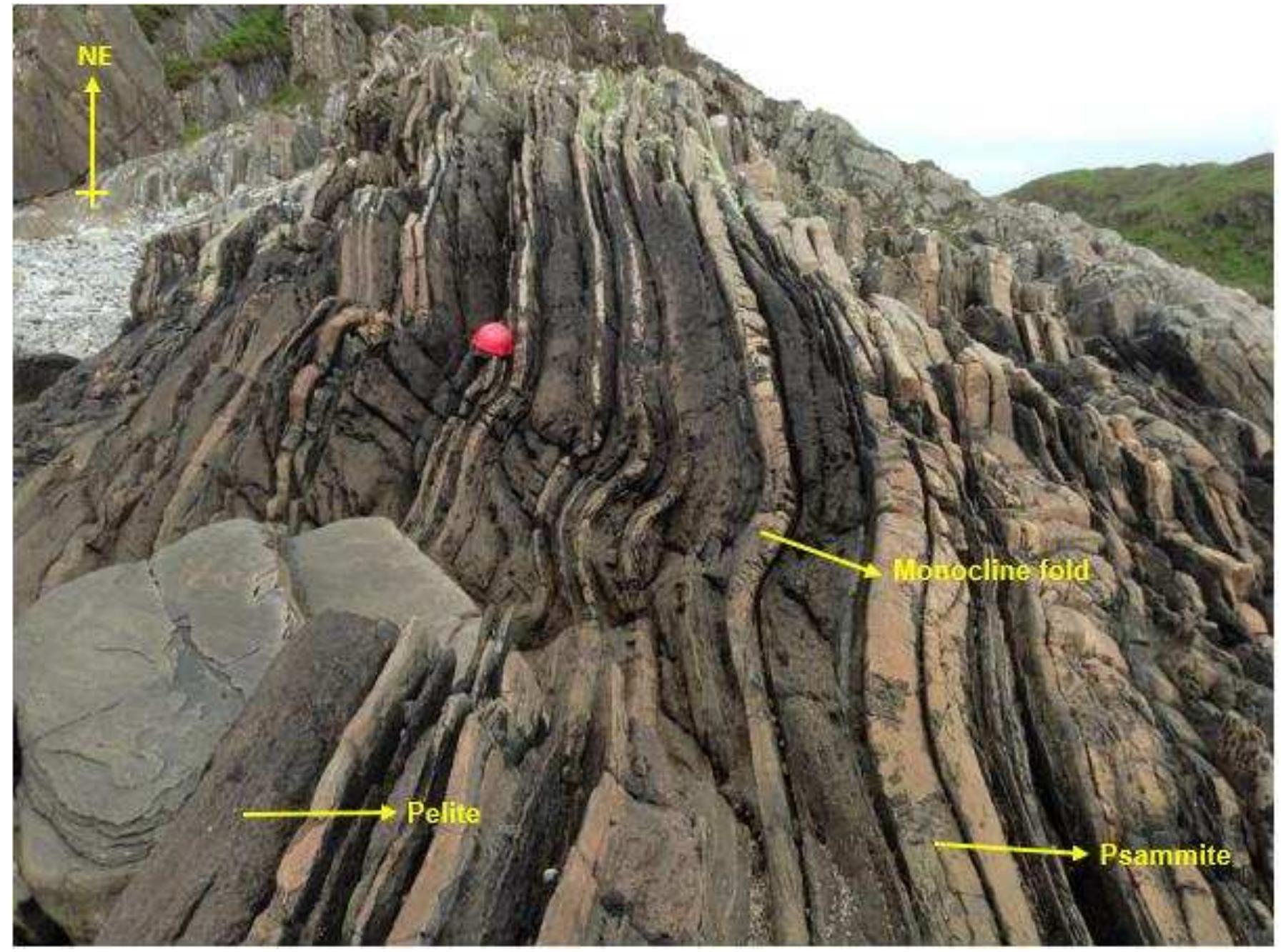 12. the map view picture of the outcrop of the port uisken