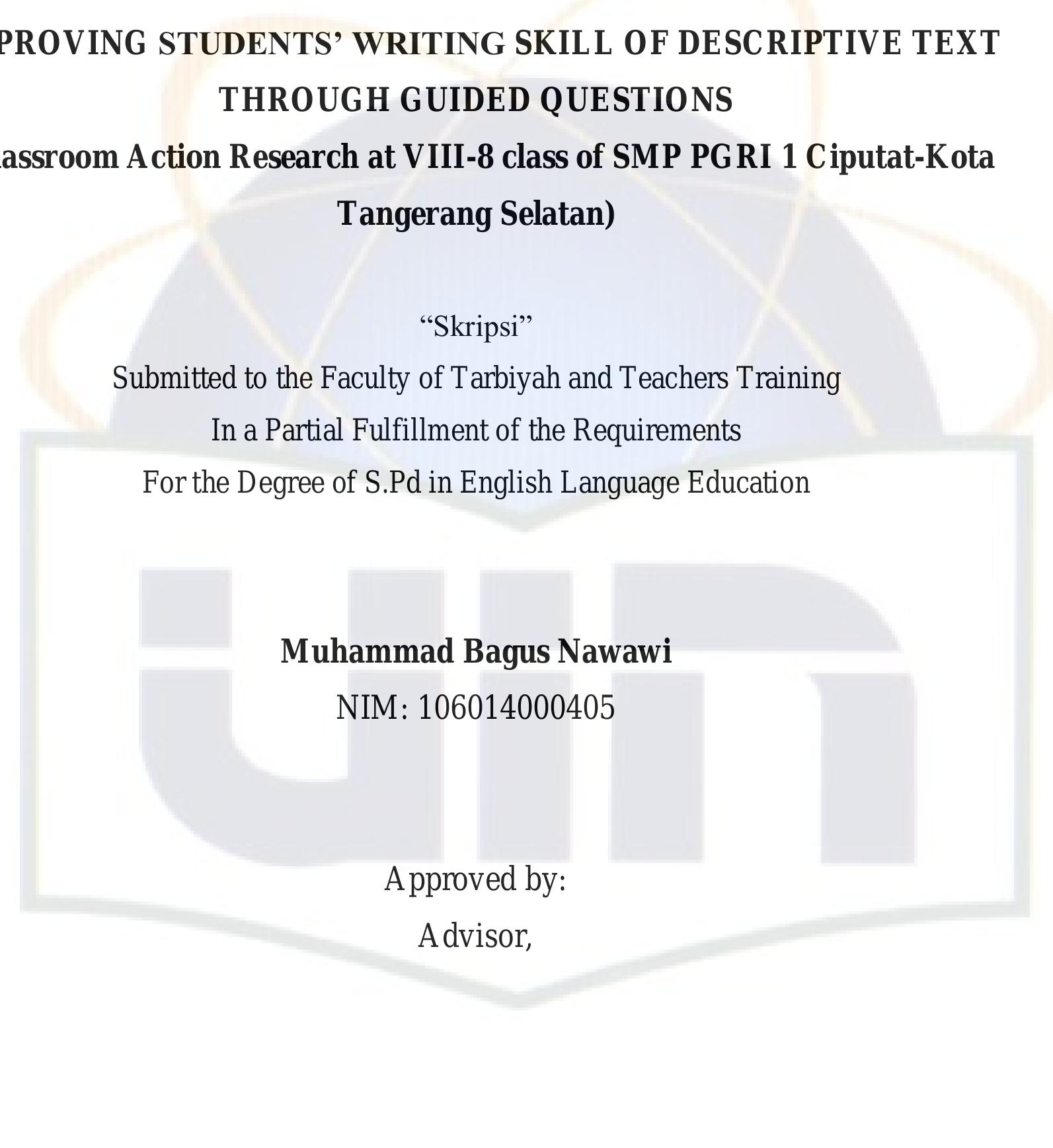 Figure 2 - IMPROVING STUDENTS' WRITING SKILL OF DESCRIPTIVE