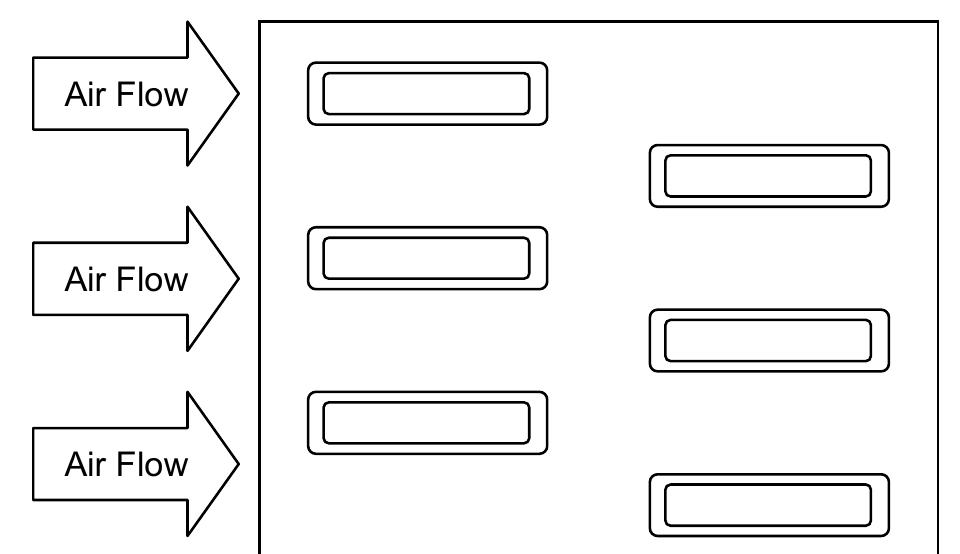Flat tube heat exchanger with staggered tube configuration