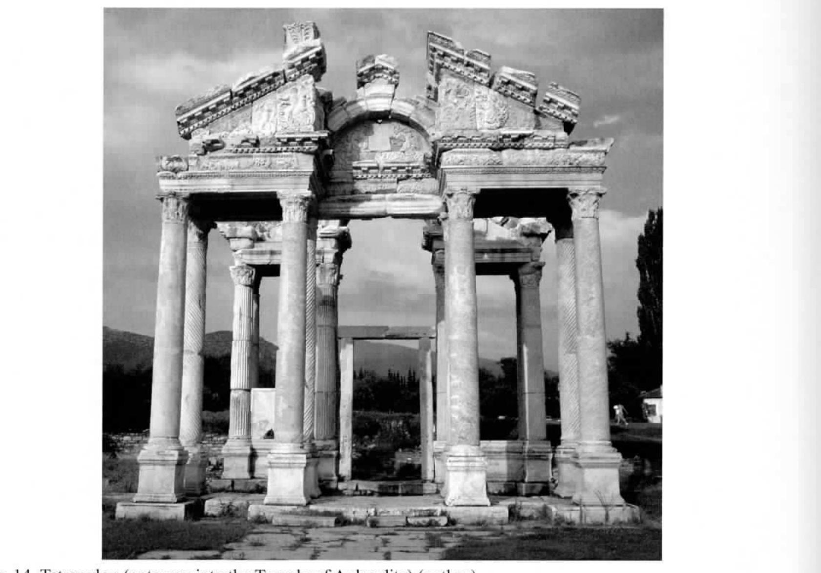 Gigantomachy; and the column capitals. thus the dating of