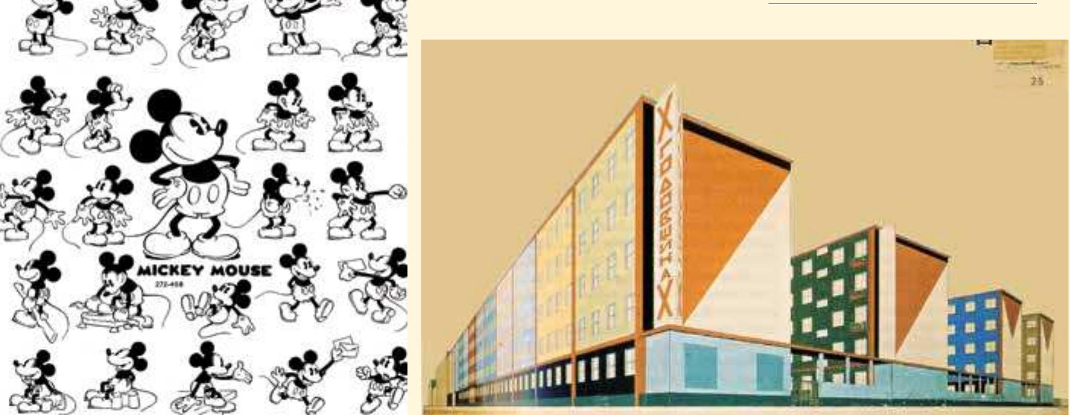 Mickey mouse model sheet by al taliaferro, 1930s. color