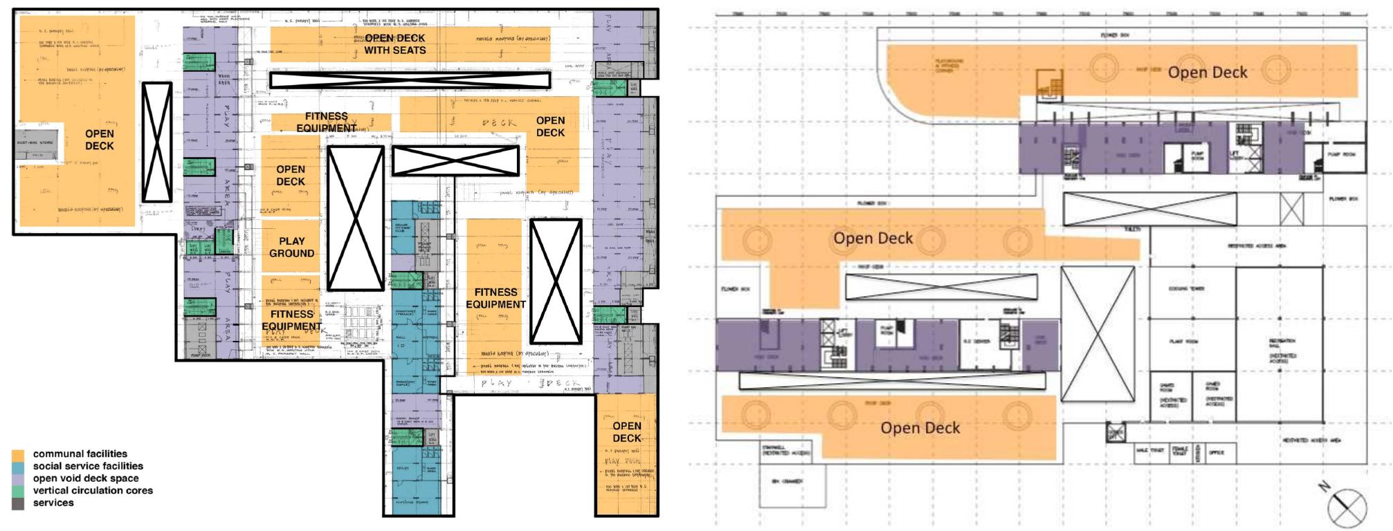 5th storey podium roof floor plan of waterloo centre (left)