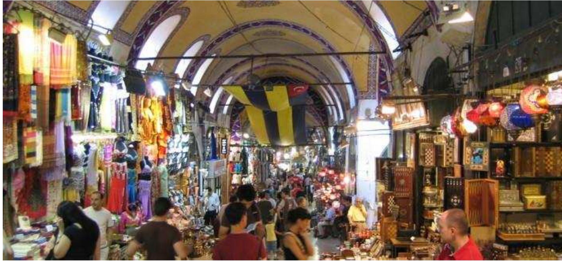 Colaba causeway. one of the most famous bazaars in the south