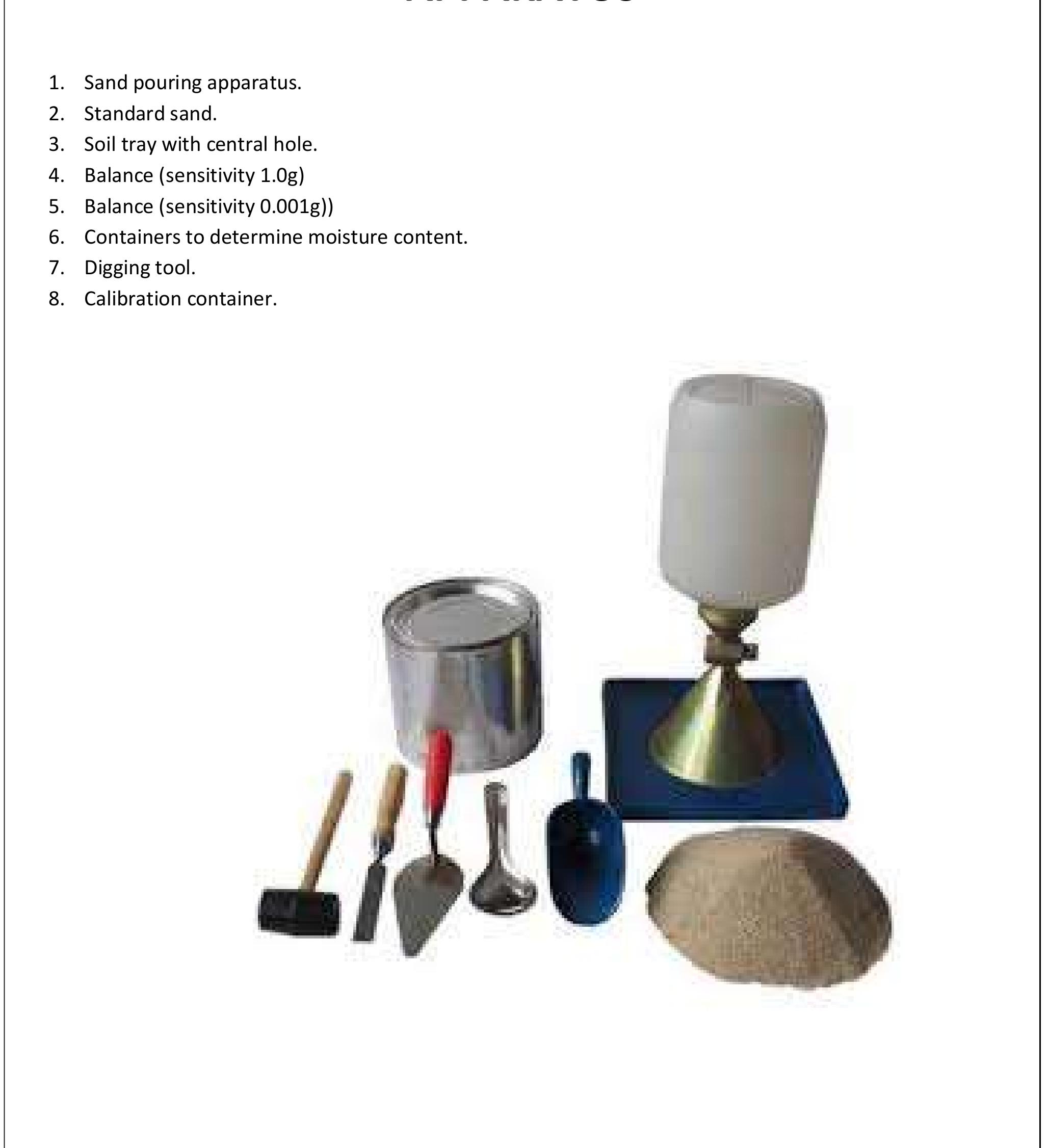 (PDF) Sand Cone test
