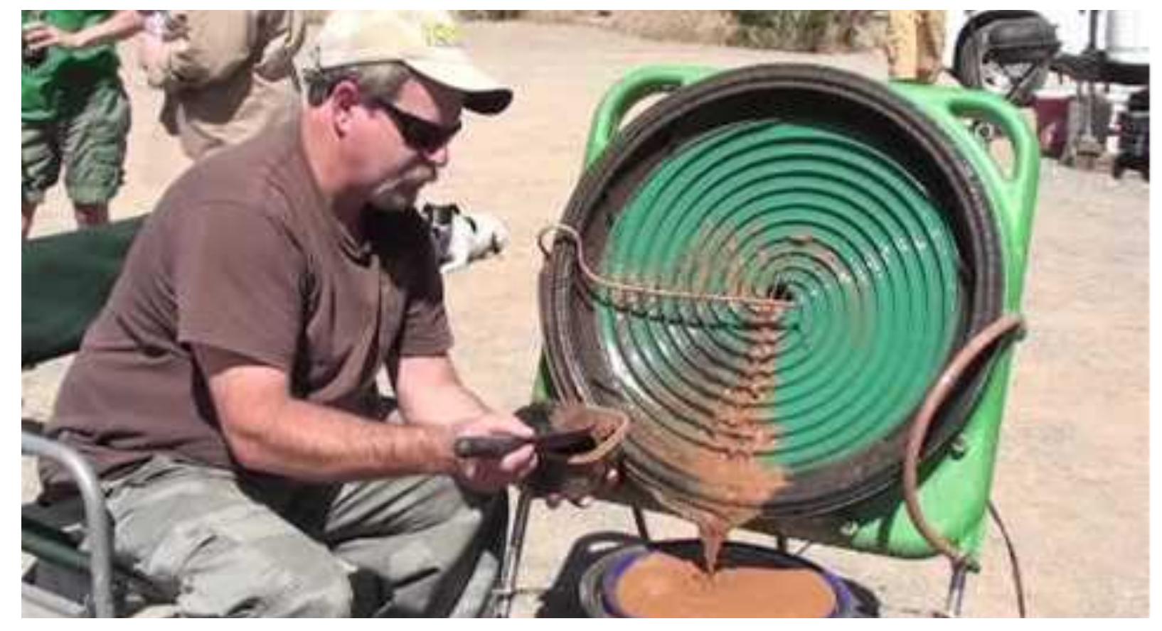 Spiral wheel gold concentrator