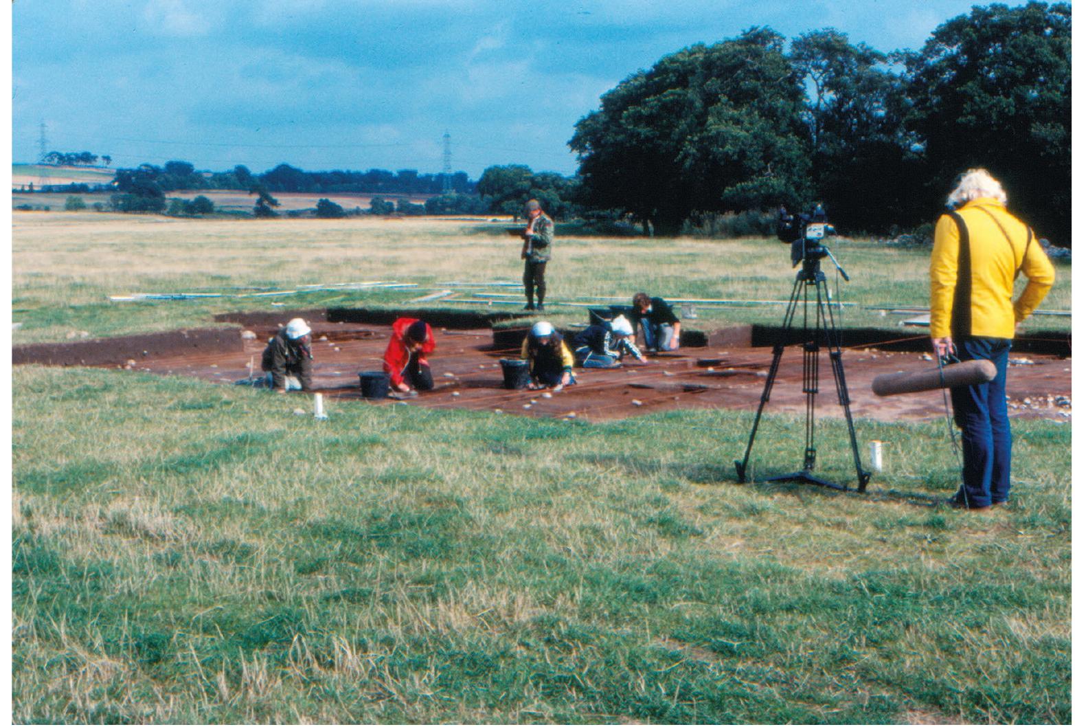 Itlus 2 nethermills, excavation taking place in 1981. this