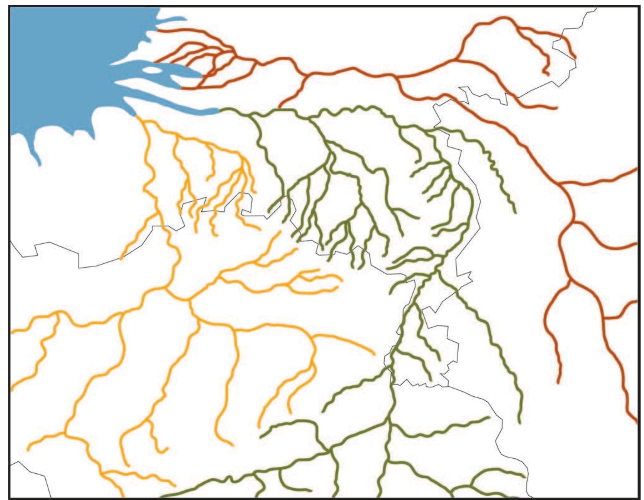 4 simplified map of the rhine-meuse-scheldt drainage system
