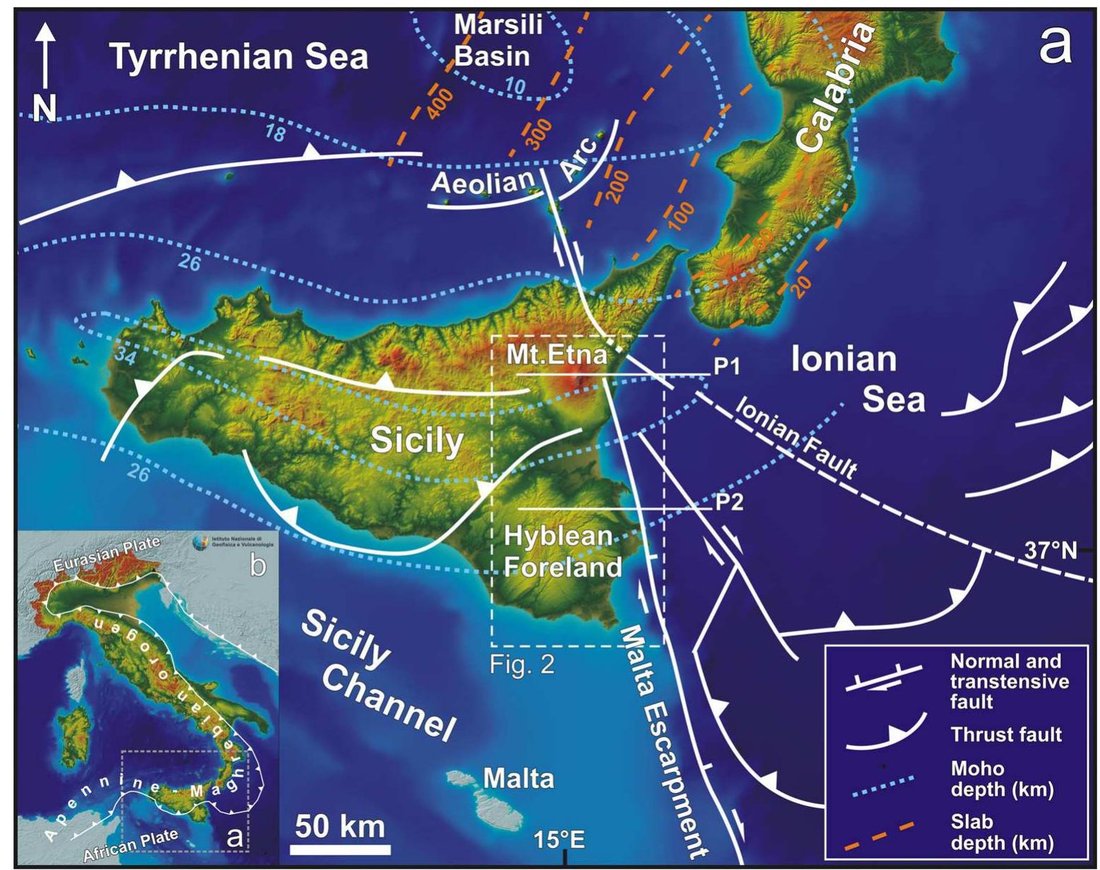 Figure 1 - from Etnean and Hyblean volcanism shifted away
