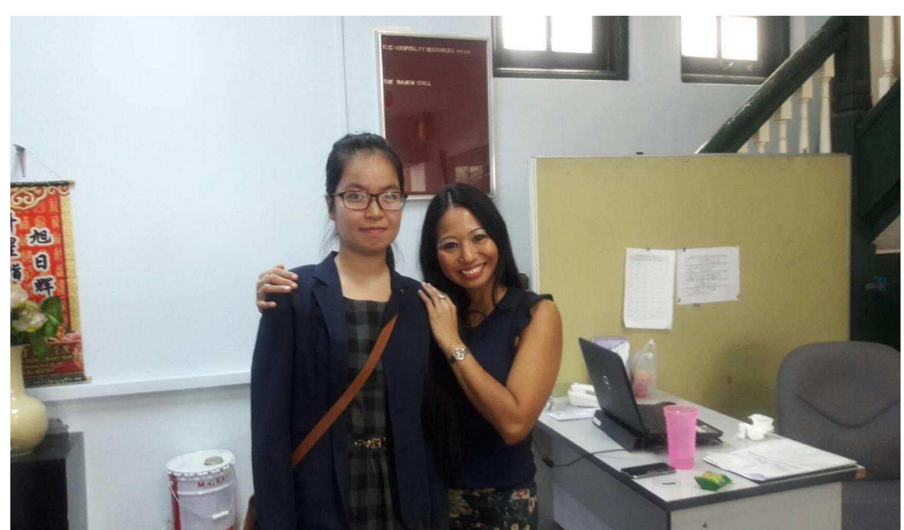With ms. y uliati julie at tcc office