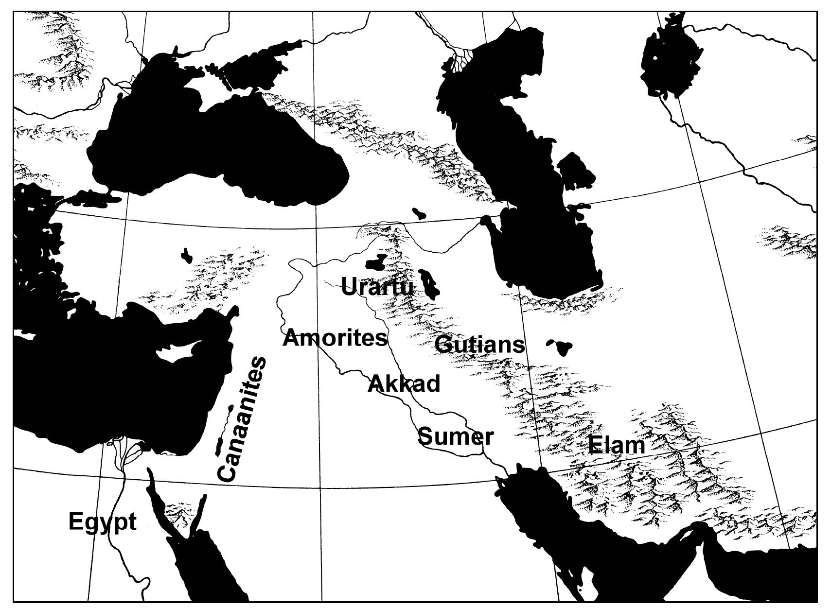 Sumerian, which is now extinct, was spoken in southern