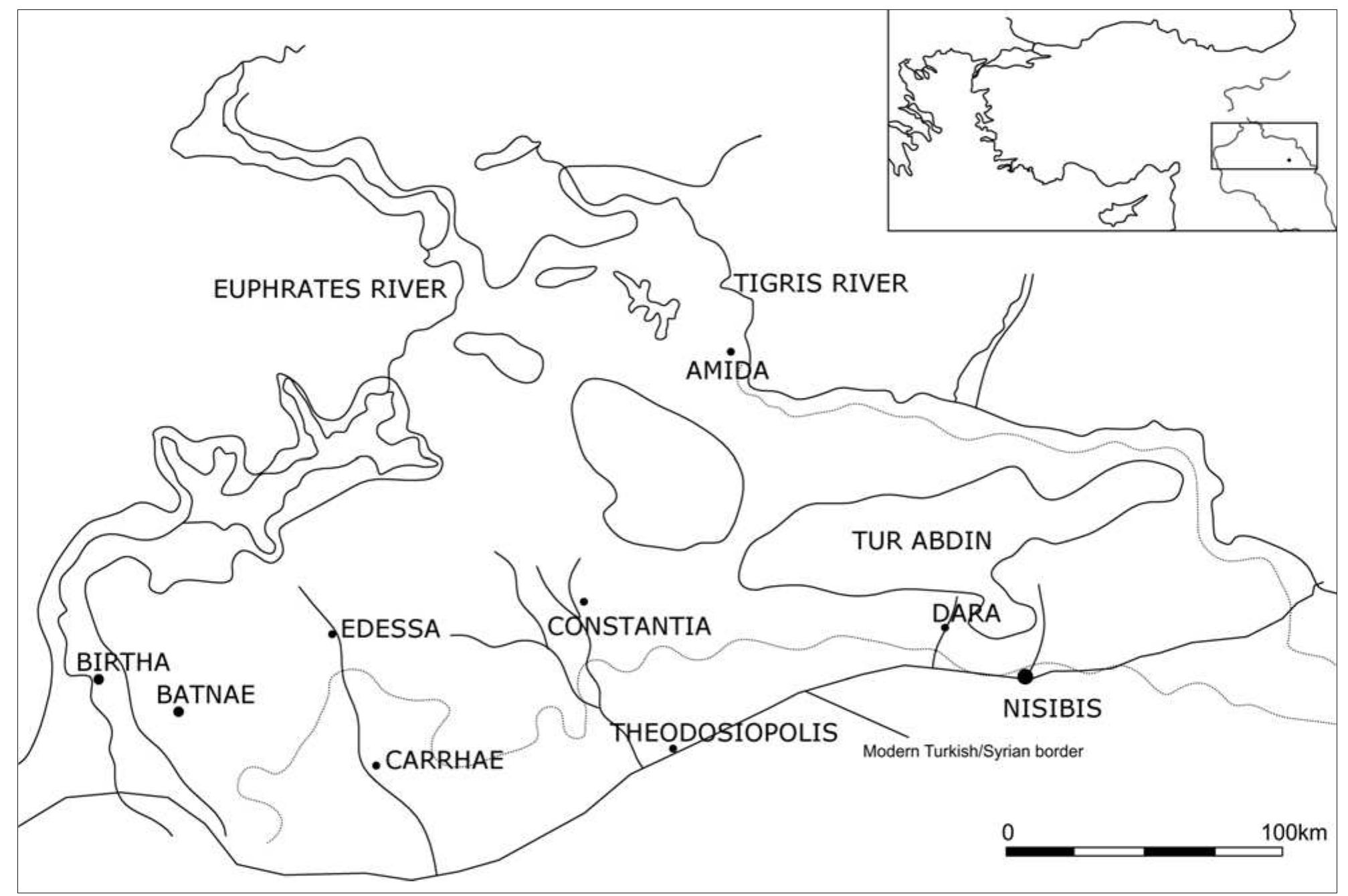 Map of northern mesopotamia the few remains from the late