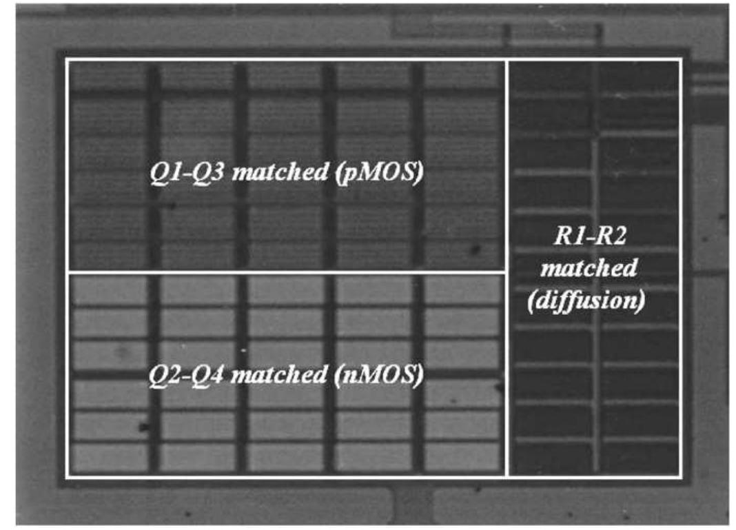 Micrograph of the voltage reference circuit.