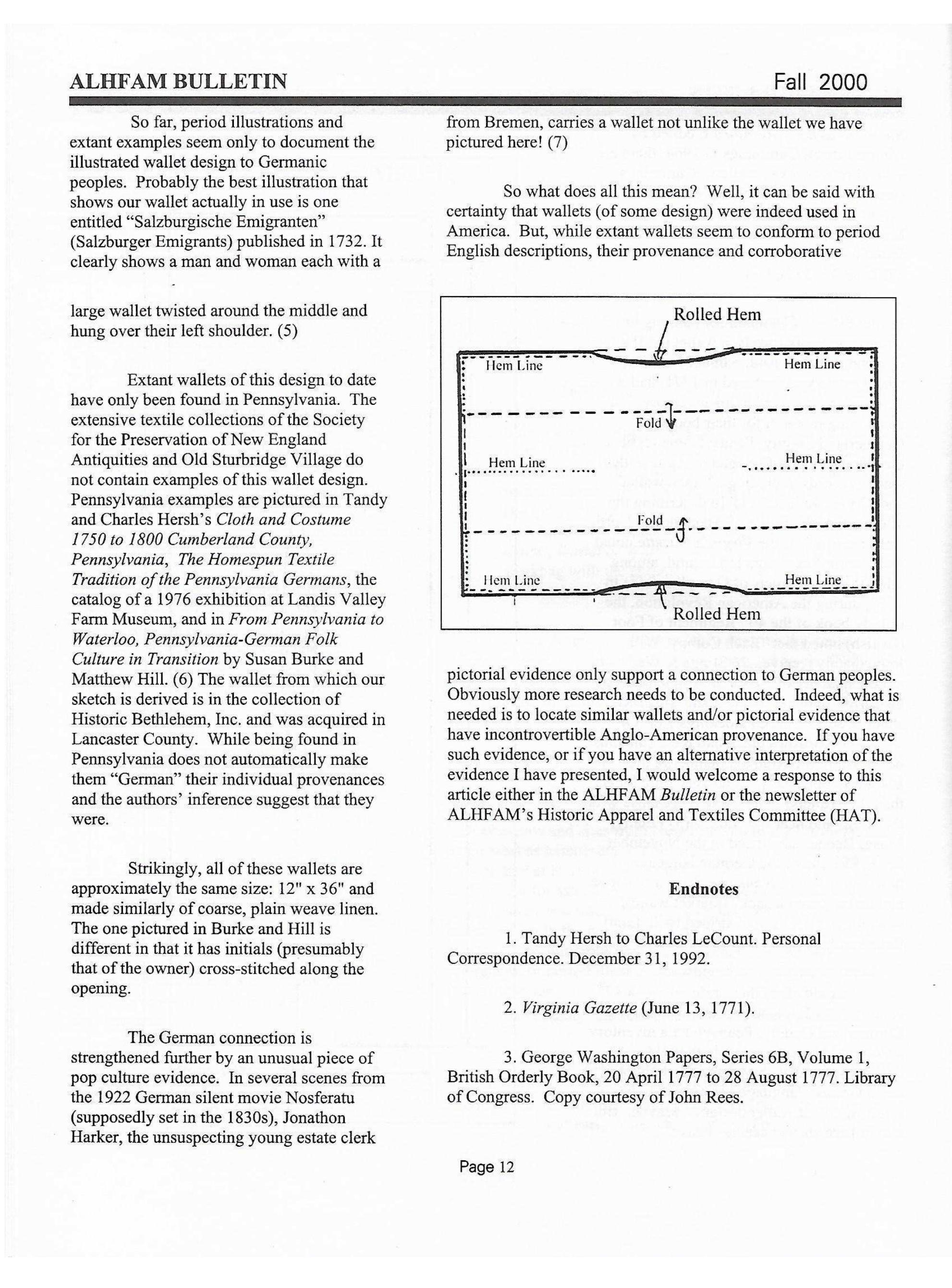 (PDF) Charles LeCount, “The Linen ‘Market’ Wallet,” ALHFAM Bulletin