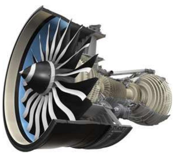 1 schematic diagram illustrating the various turbofan engine