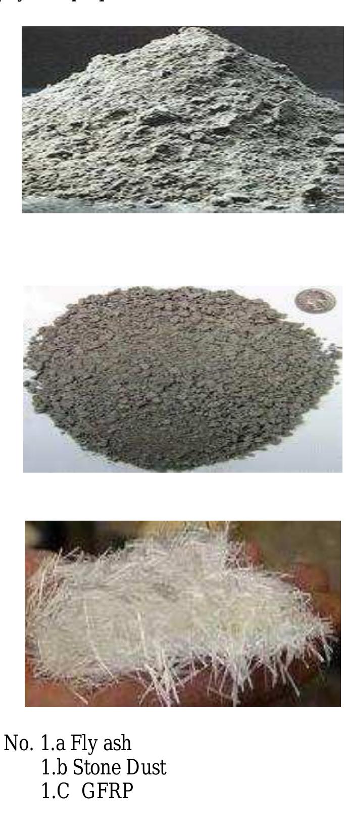 Gfrp used as reinforcing material (see fig. 1.c); the