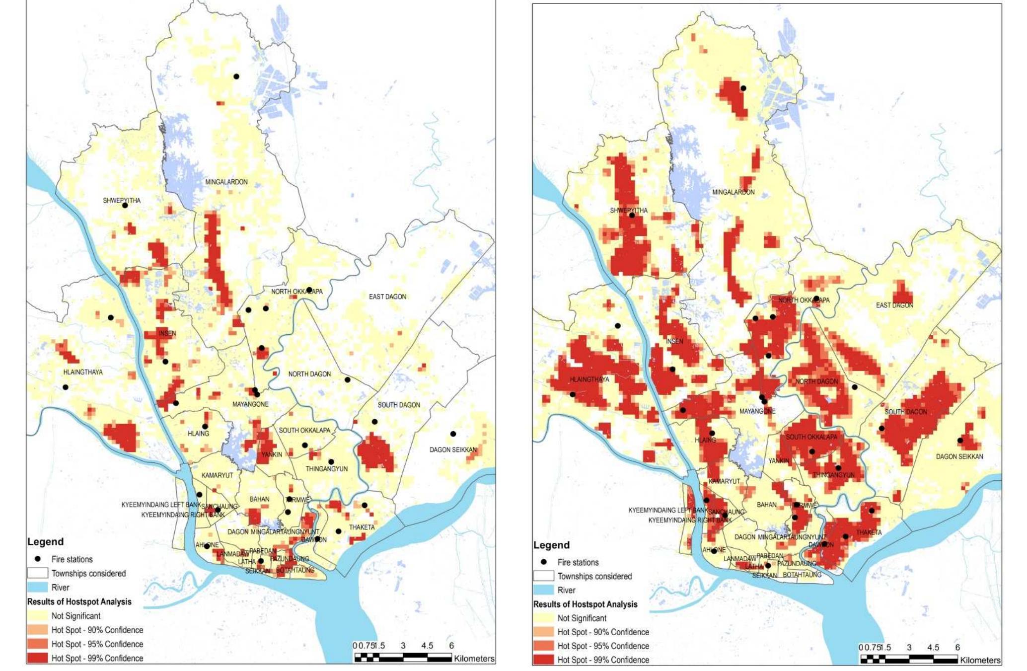 Night-time risk hotspot analysis map. fig. 6. day-time risk