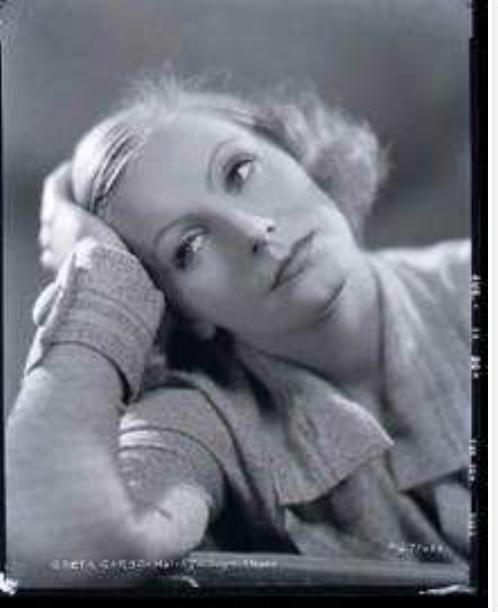 Figure 16 - Silent Film: Greta Garbo,
