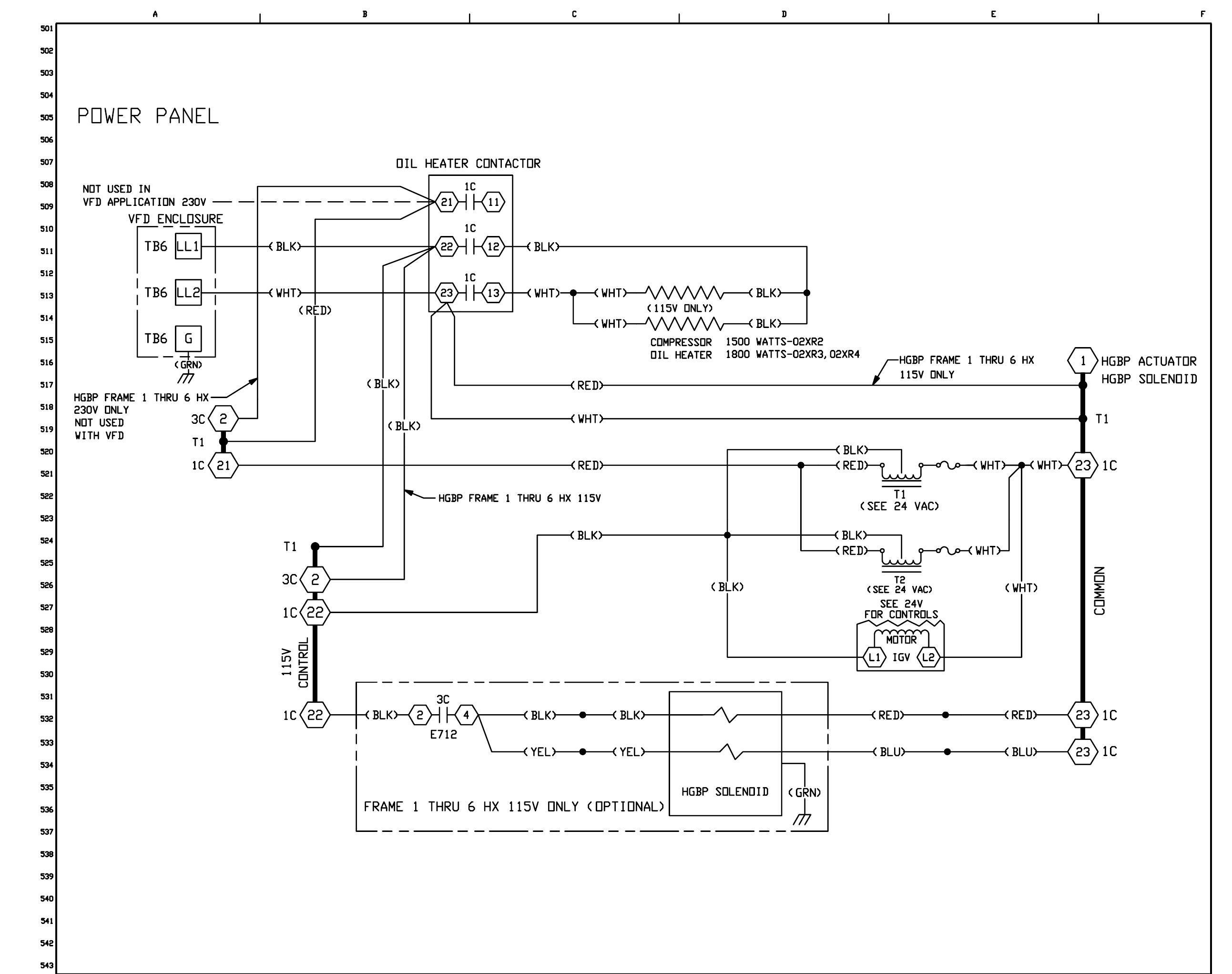 typical variable frequency drive (vfd) wiring schematic