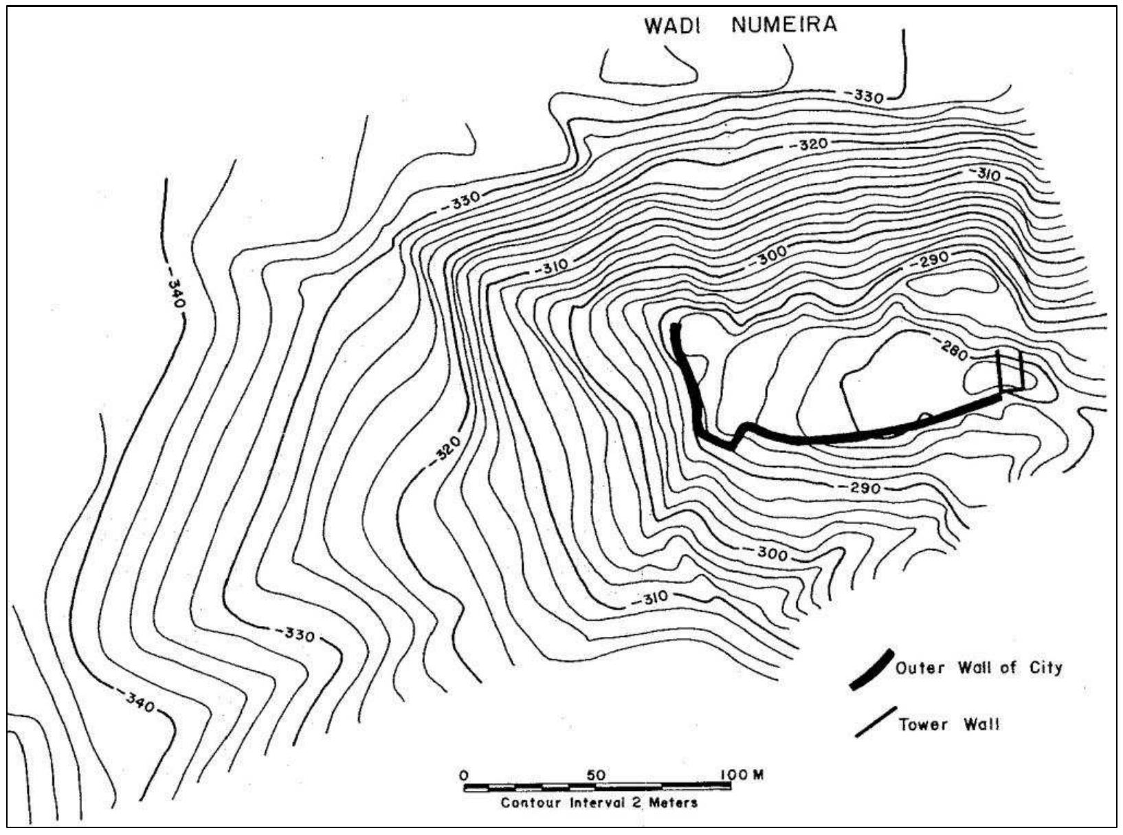 Map of numeira (after donahue 1984: 86).