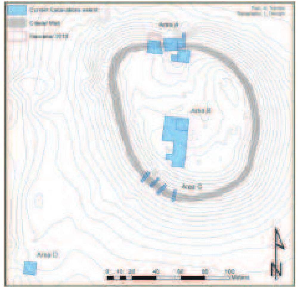 General map of the excavation.