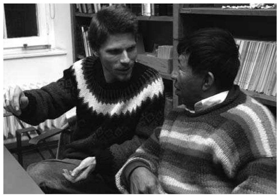 Gilberto mahua ochavano (right) with bernd brabec de mori