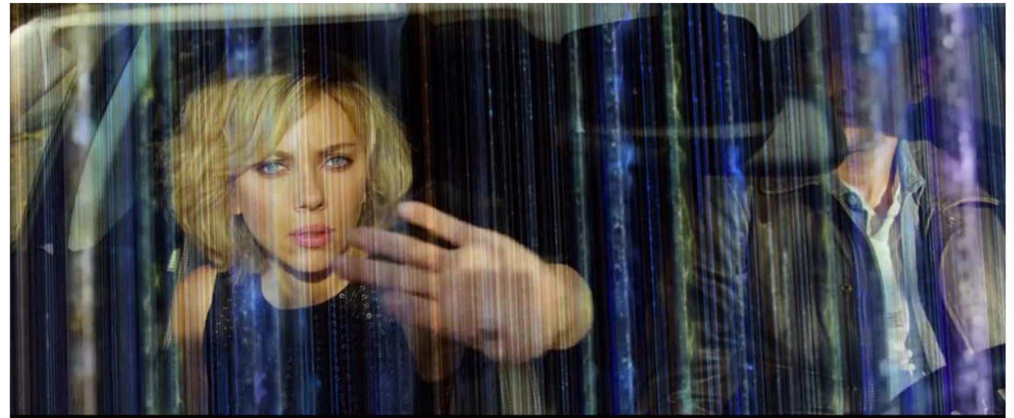 (7) lucy (scarlett johansson) using her acquired super