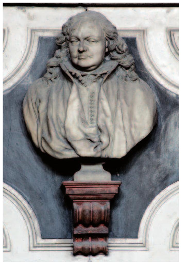 Giusto le court, bust of bartolomeo mora, after 1675 fig.