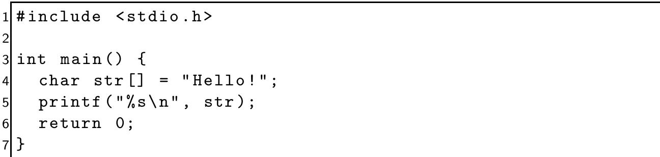 Assemble a few chars in a char array, and you have a