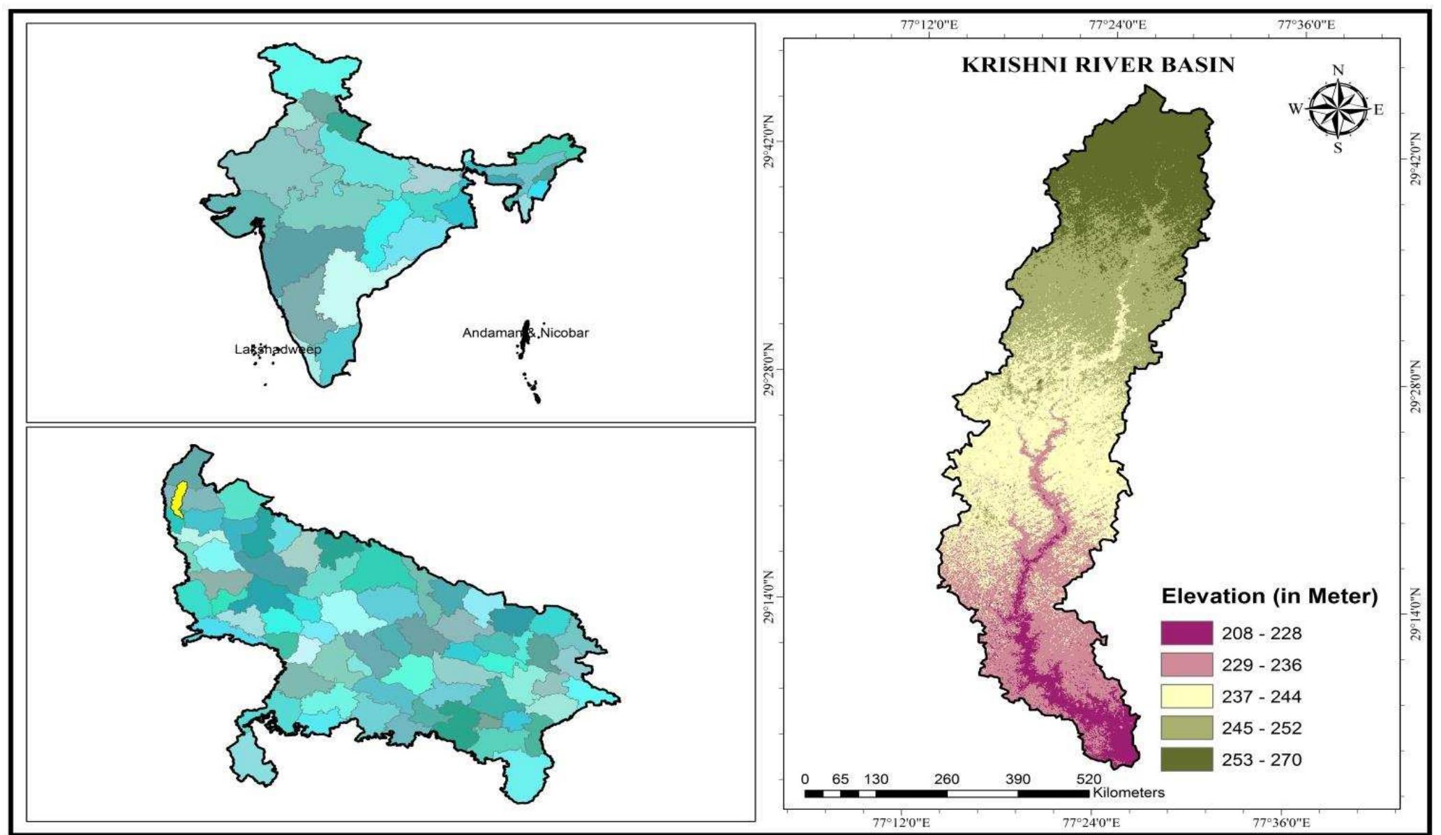 Study area map of surajpur wetland average temperature is 32