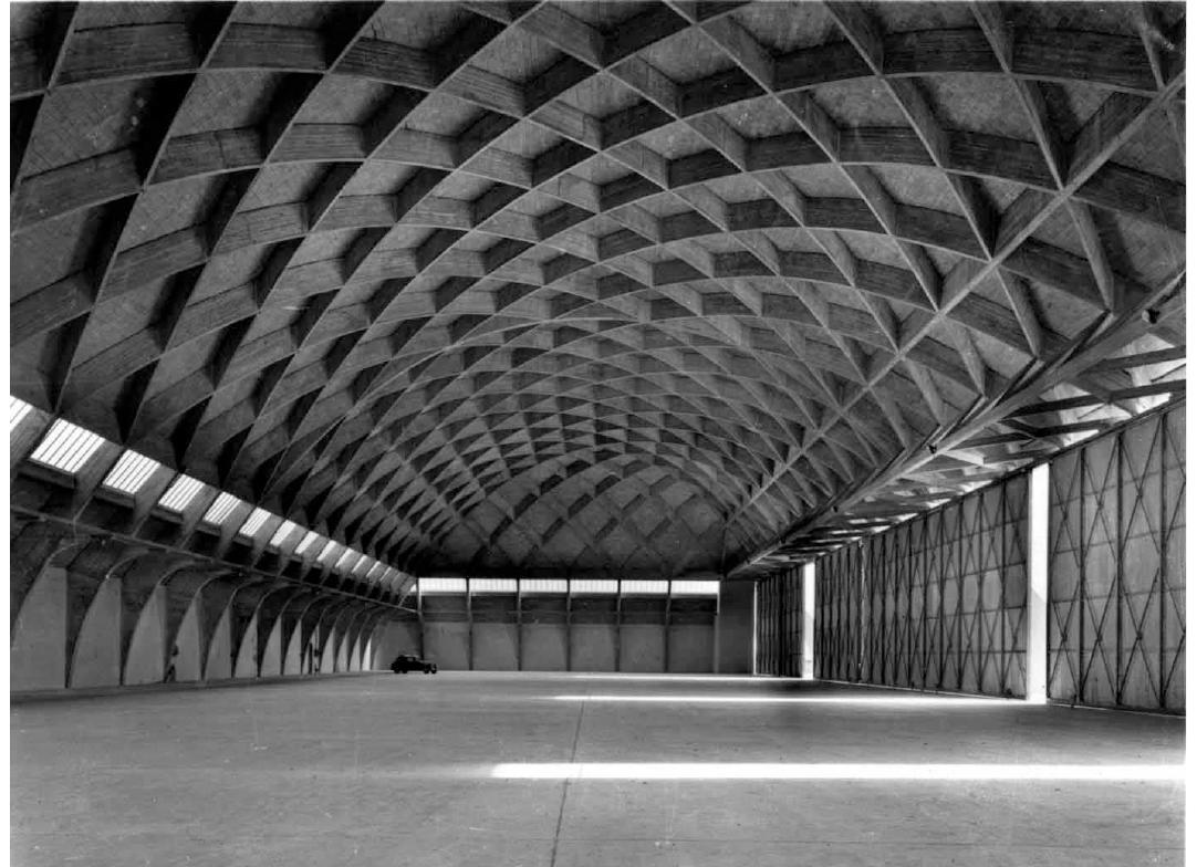 Aircraft hangar, orvieto. pier luigi nervi/nervi & bartoli,