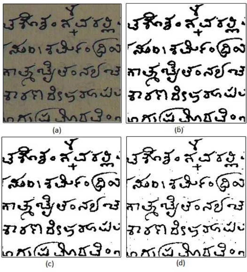 Sample images of kannada handwritten document images (a)