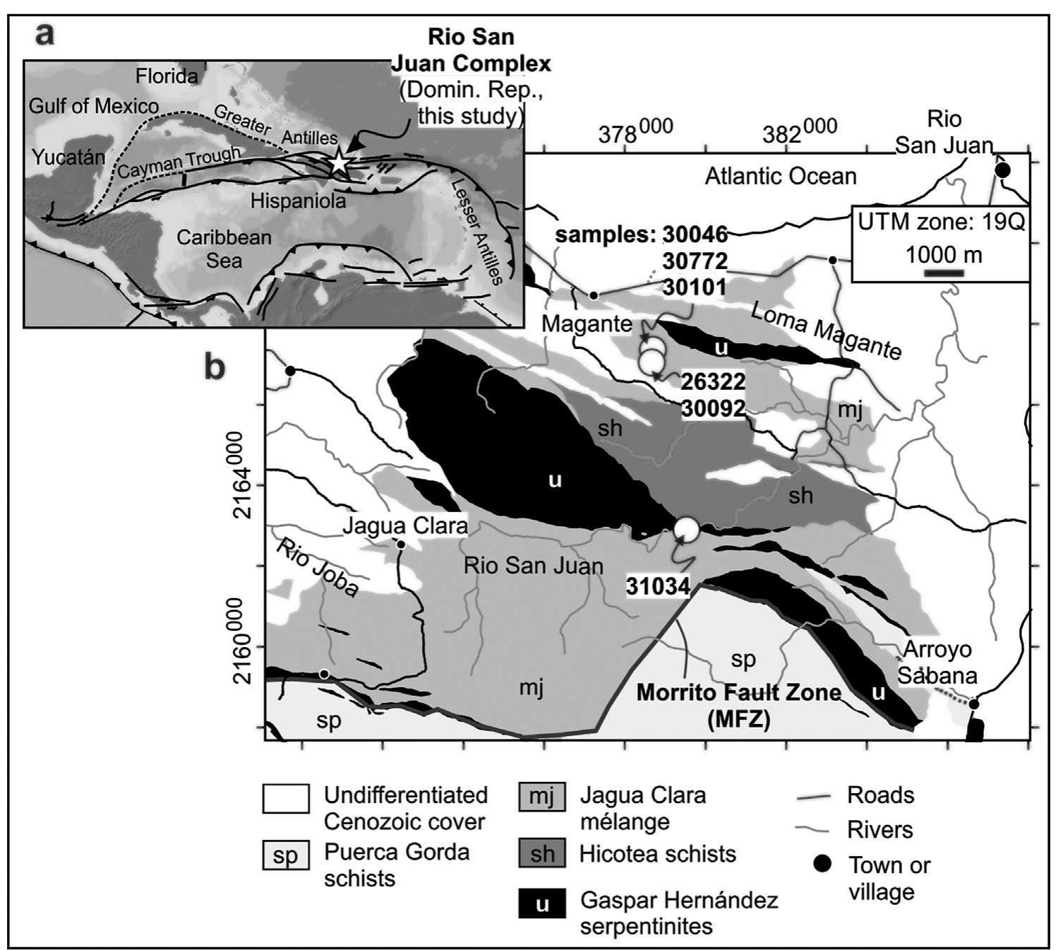 Maps showing (a) the present tectonic setting of the