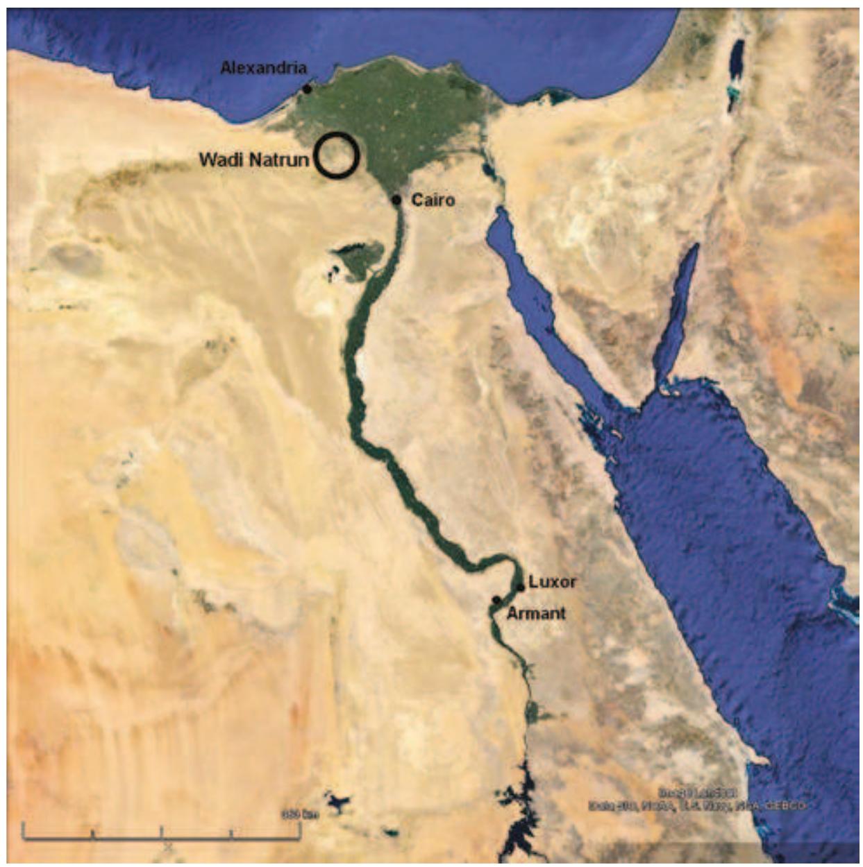 1 map of egypt showing the position of armant, alexandriz