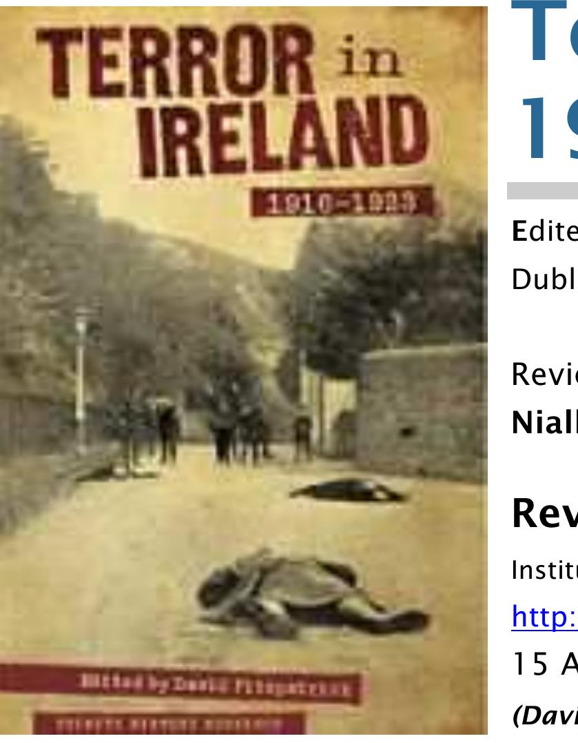 Figure 1 - from Terror in Ireland 1916-23, David Fitzpatrick
