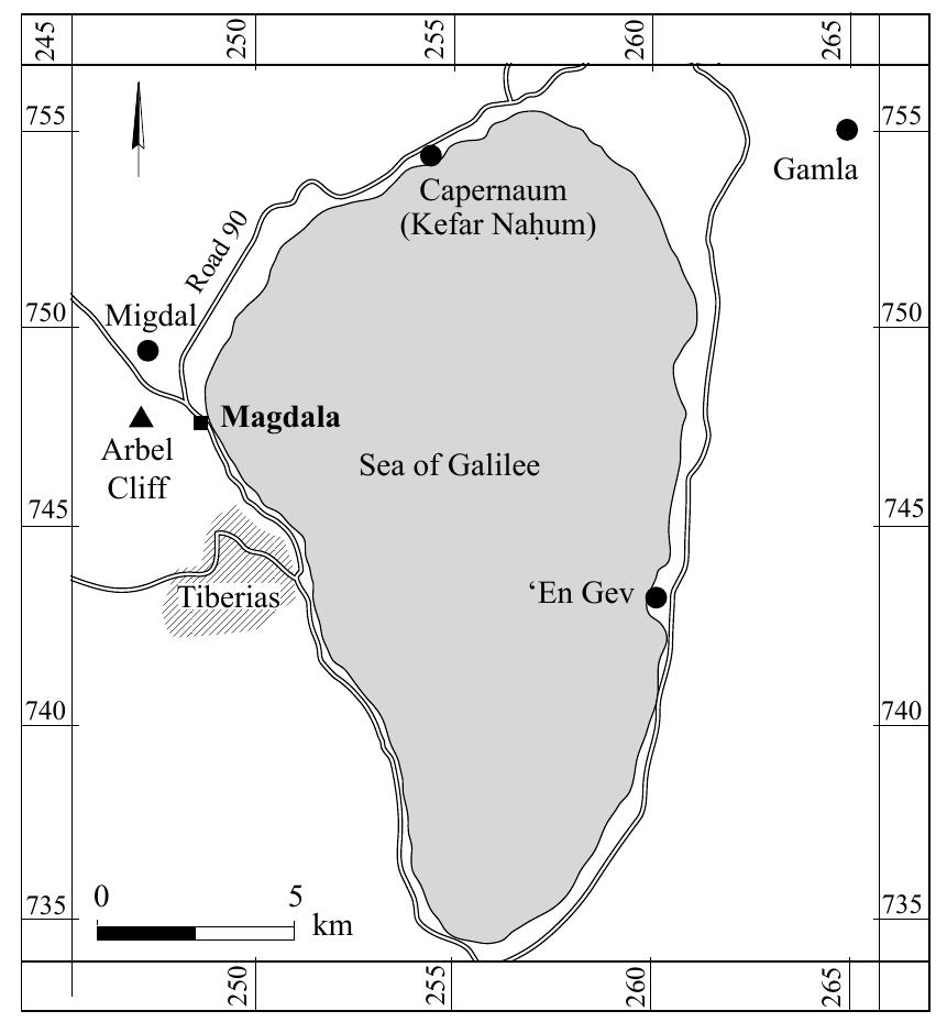 Location of magdala in the galilee. period, while its