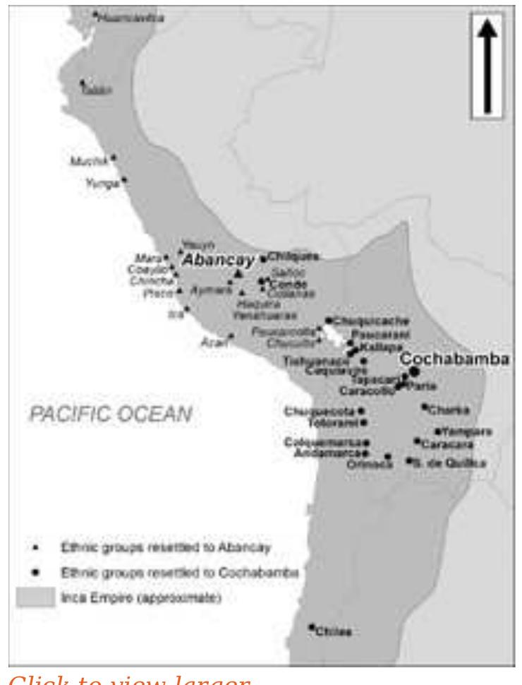 2.7 map illustrating the ethnic groups that the incas