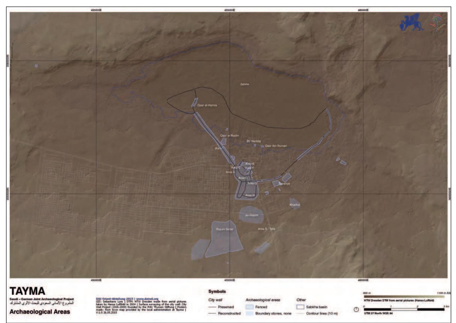 Digital terrain model of the oasis of tayma’ and its