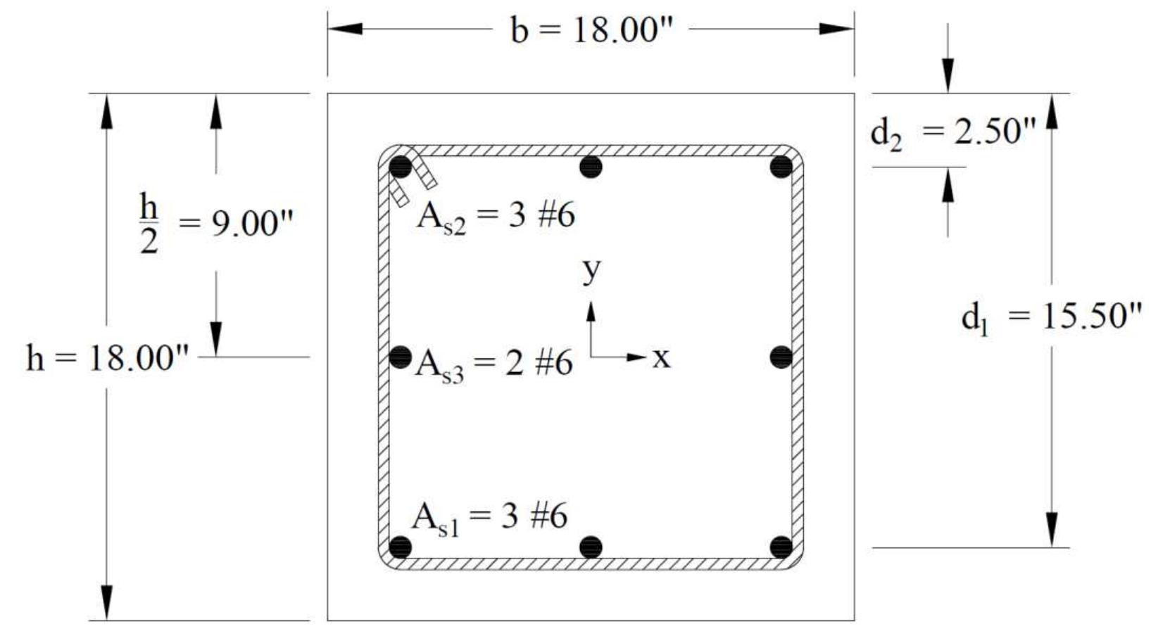slender reinforced concrete column cross-section the