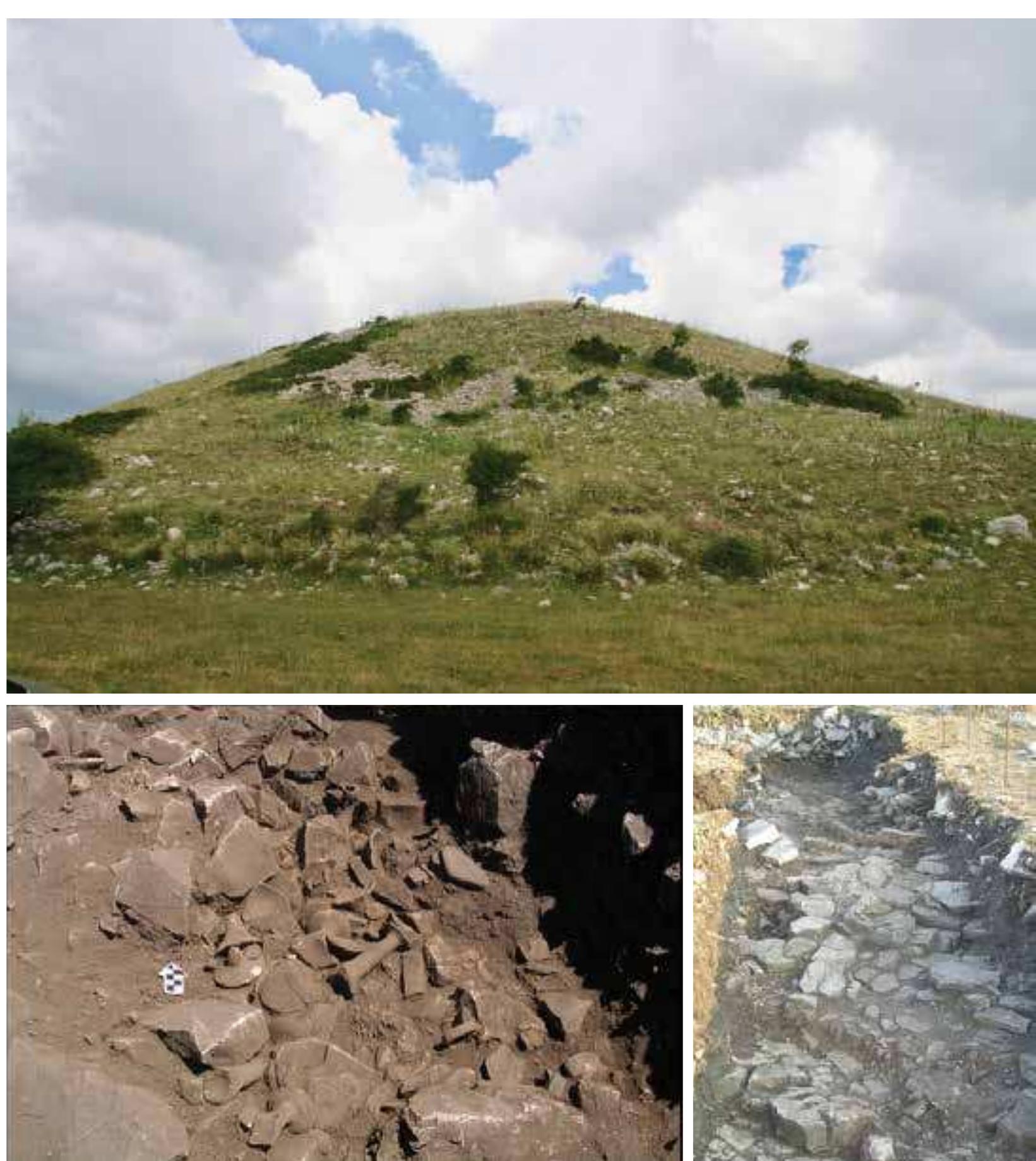 The ash altar of zeus (top), located at the peak of mount