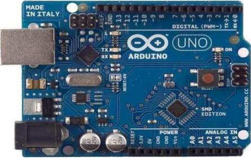 The arduino uno is a microcontroller board based on the