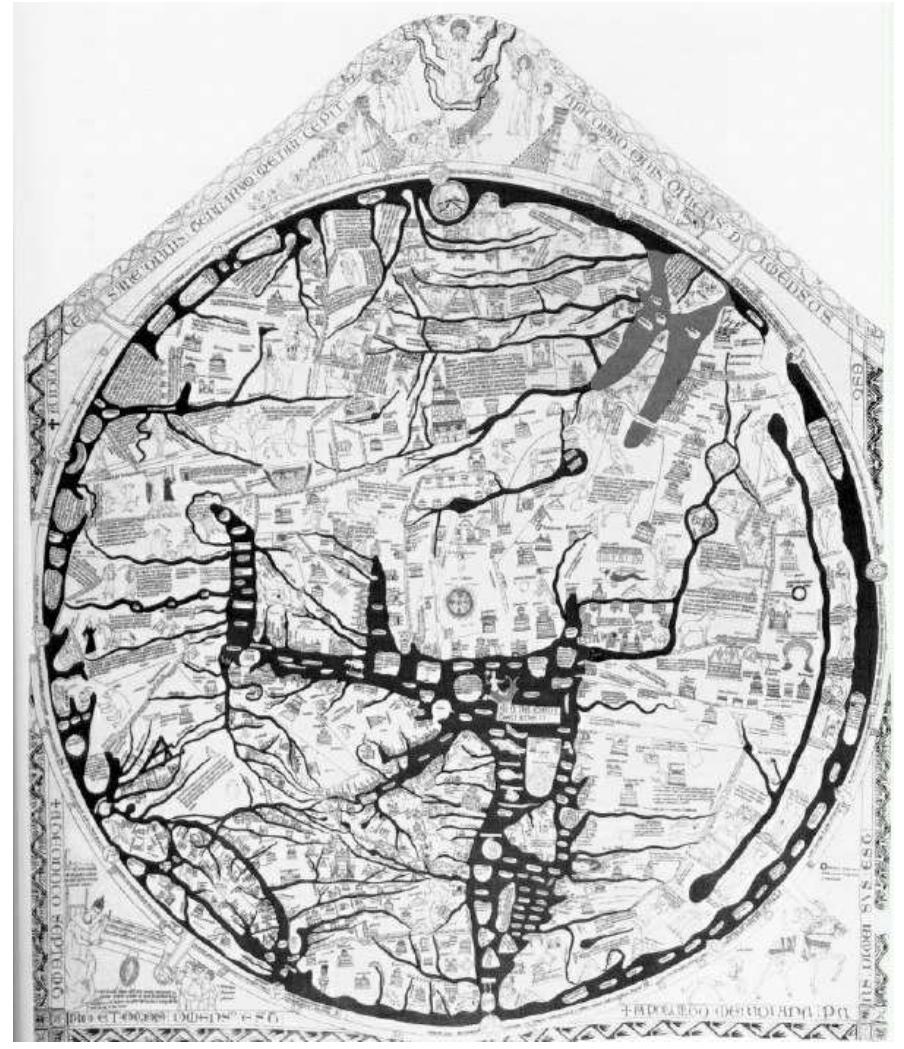 10. hereford mappa mundi (hereford world map), 1290, library